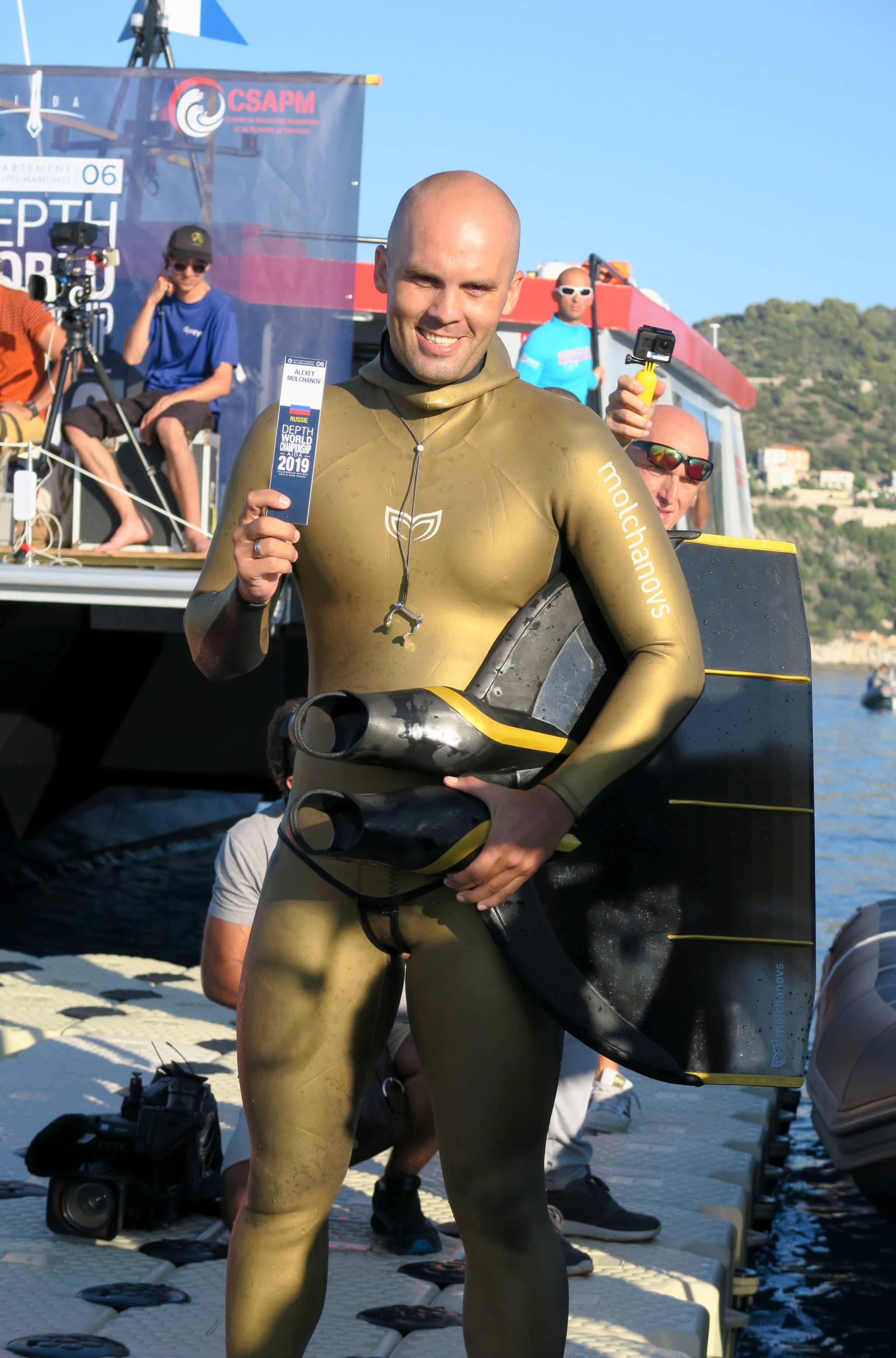 Living the thrill of competitive freediving in Villefranche, French Riviera